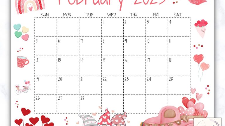 2025 Calendar Cute Free - Printable Free Templates