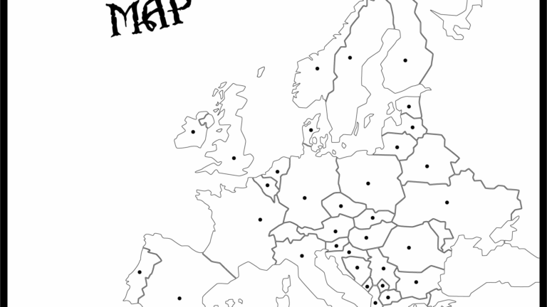 Printable European Map Blank With Capitals - Printable Free Templates