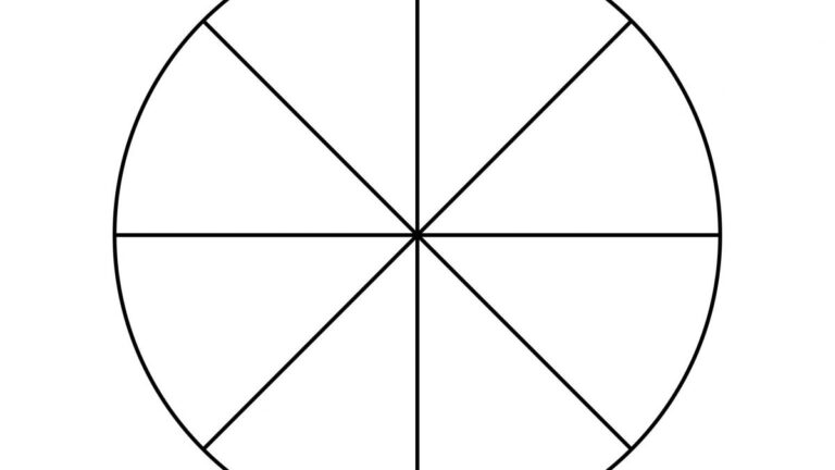 Blank Pie Chart 8 Slices Printable Free - Printable Free Templates