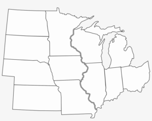 Printable Blank Map Of The Midwest - Printable Free Templates