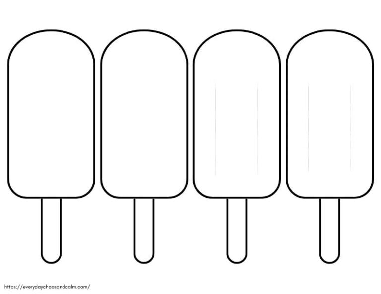 Diy Craft Stick Printables Blank Template - Printable Free Templates