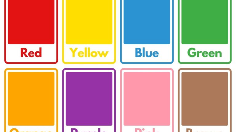 Blank Printable Color Cards For Kids - Printable Free Templates