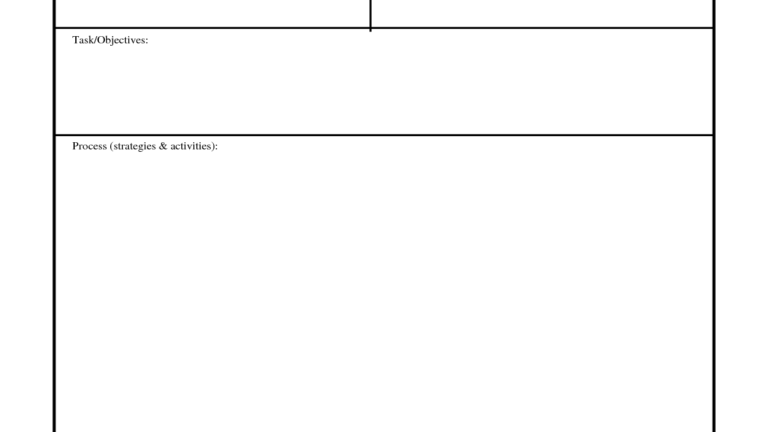 Free Printable Blank Lesson Plan Pages - Printable Free Templates