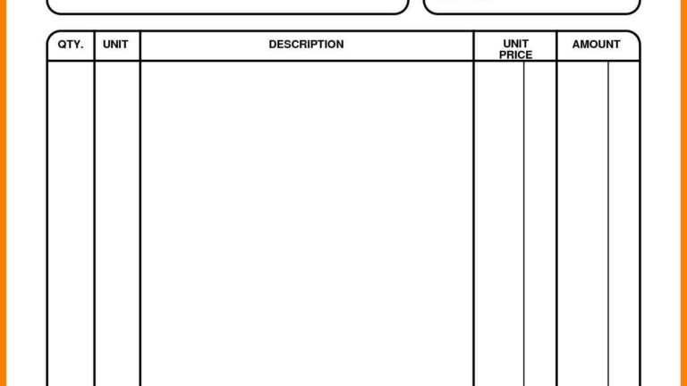 Free Printable Blank Invoice Forms For Wordperfect - Printable Free ...