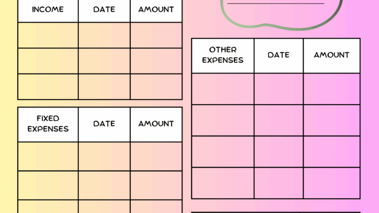 Blank Monthly Budget Calendar 2025 Printable - Printable Free Templates