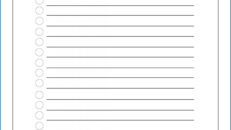 Free Blank Printable Do List Forms - Printable Free Templates