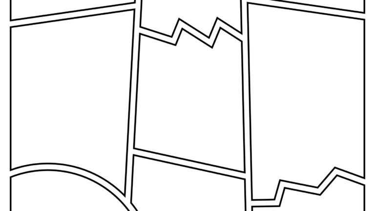 Kids Comic Book Strip Blank Template Printable - Printable Free Templates