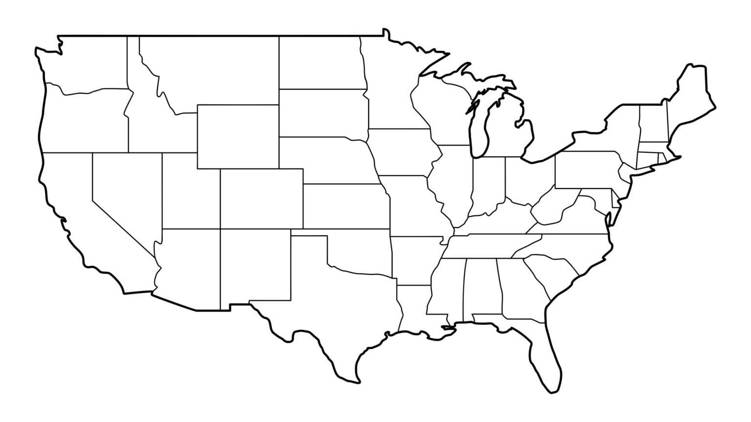 Blank State Maps Blank State Maps Printable - Printable Free Templates