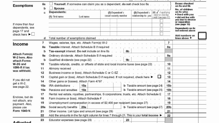Free Irs Printable Tax Forms - Printable Free Templates