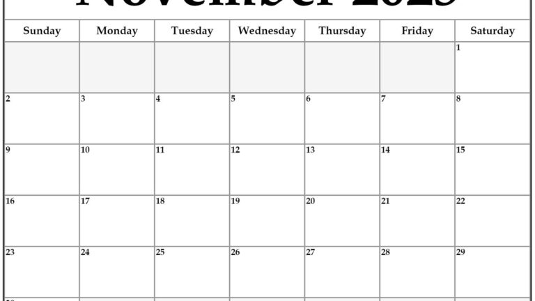 Blank Printable Monthly Calendar Monday Through Friday - Printable Free ...