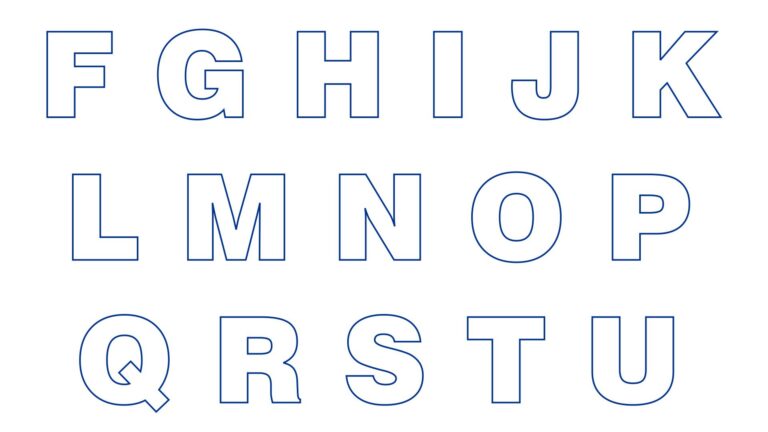 Free Printable Large Alphabet Letters - Printable Free Templates