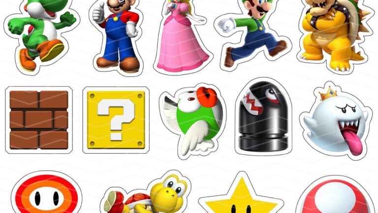 Free Printable For Super Mario - Printable Free Templates